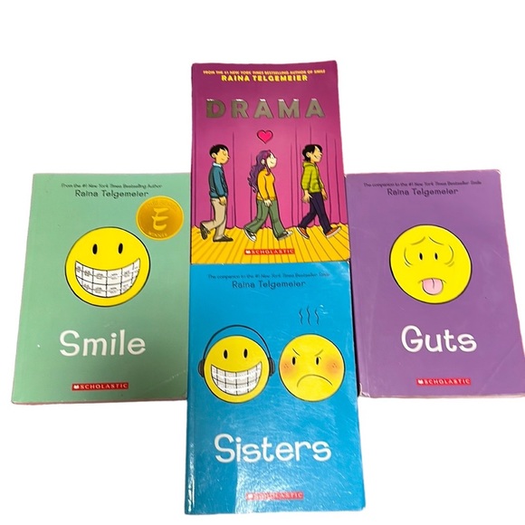 Other | Tween 4 Books By Raina Telgemeir Sisters Drama Guts Graphic ...